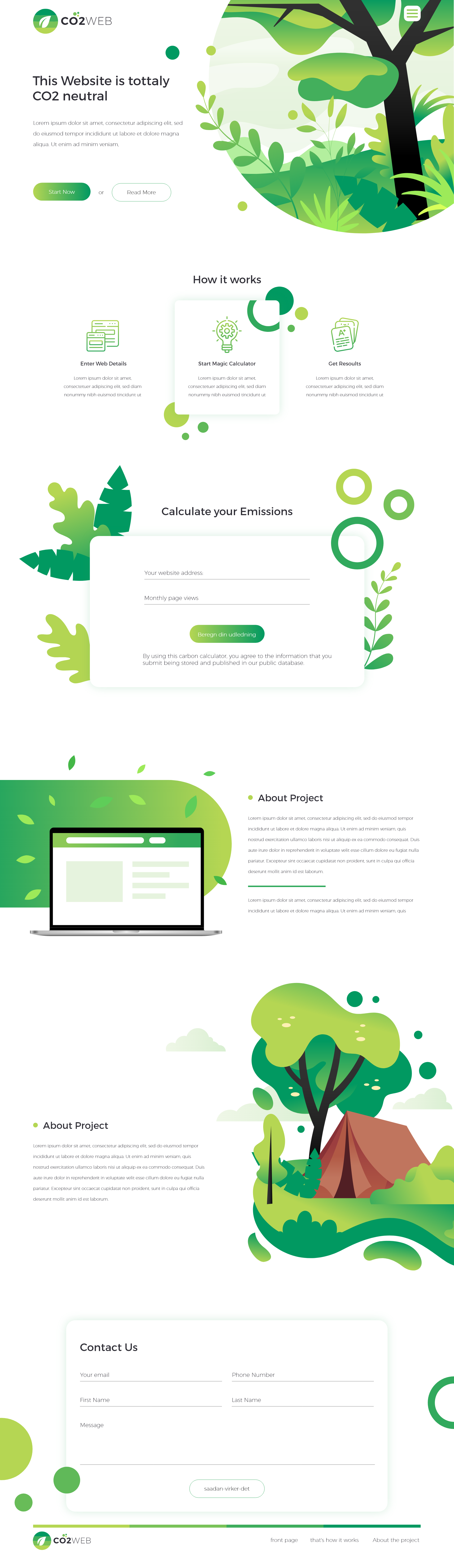 Nature Website free XD Template - Inkyy Nature Website free XD Template - Inkyy