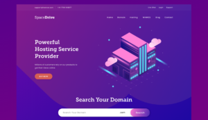 Modern Web Hosting Website Adobe XD UI Kit - Inkyy