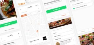 Restaurant finder app – Free XD mobile UI kit - Inkyy
