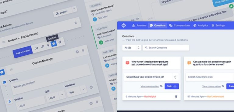 Free Chatbot UI kit for Adobe XD - Inkyy