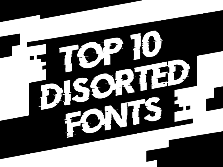 The Best Distorted Fonts - Inkyy